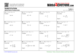 GCSE Revision (Substitution into Formulae) by Maths4Everyone | Teaching ...
