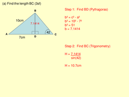 Pythagoras Trigonometry - TWO STEP PROBLEM SOLVING | Teaching Resources