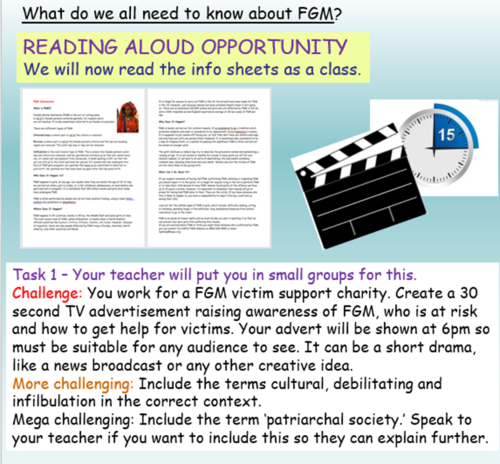 FGM PSHE | Teaching Resources