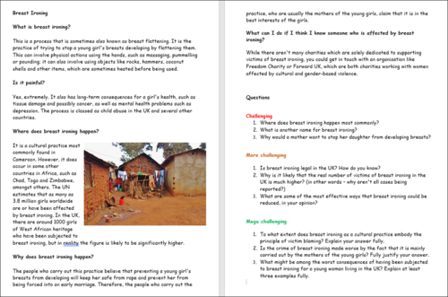 FGM PSHE | Teaching Resources