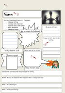 KS1 & 2 Horror story planning template | Teaching Resources