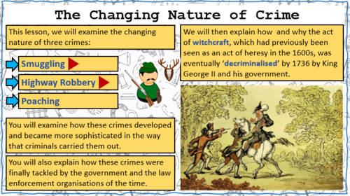 Smuggling Poaching Highway Robbery - Crime & Punishment - GCSE History ...