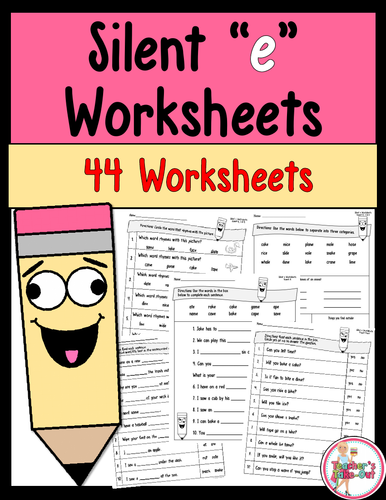 Silent e Worksheets CVCE | Teaching Resources