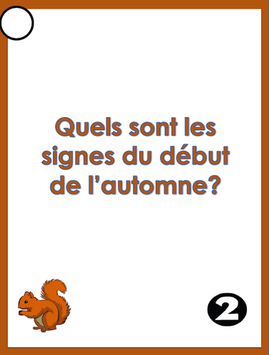 GCSE FRENCH: Le vocabulaire d'automne - 30 French speaking question ...