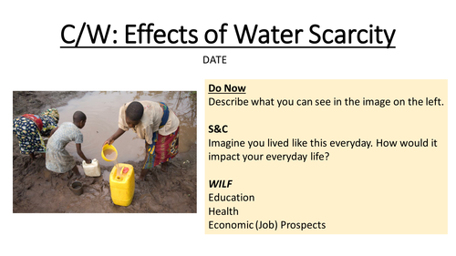Effects of Water Scarcity | Teaching Resources
