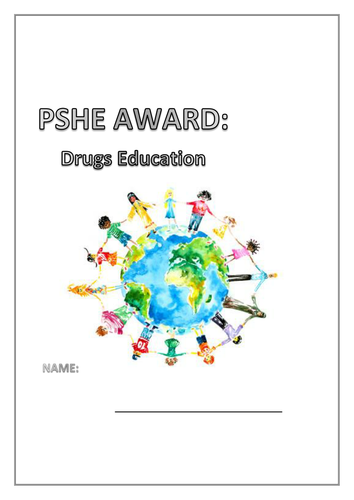 AQA PSHE Award- Drugs Education- Evidence Booklet | Teaching Resources