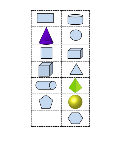 Identifying 2D and 3D shapes - Year 1 | Teaching Resources