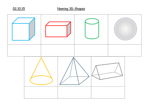 Identifying 2D and 3D shapes - Year 1 | Teaching Resources