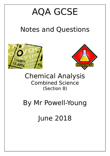 AQA GCSE Combined Science Chemistry Workbooks/Revision | Teaching Resources