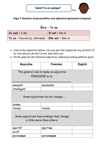 Expo 2 Vert - Year 8 French - Module 1 'Salut' Famille et Domicile. 5 ...