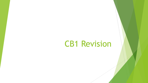 Edexcel 1-9 Science GCSE CB1 Revision | Teaching Resources