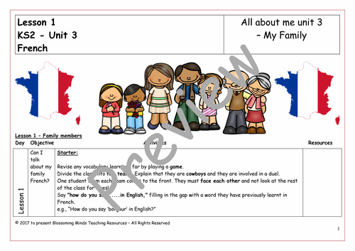 French Family Members lesson / la famille | Teaching Resources