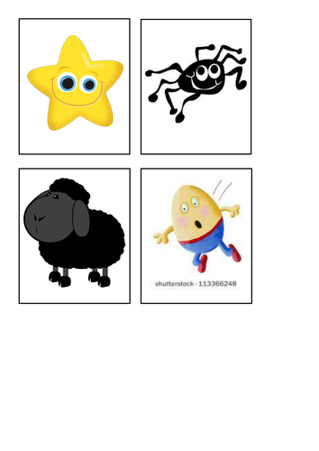 Nursery Rhyme Cards | Teaching Resources