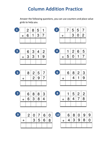 Year 5 - Addition and Subtraction - Week 4 | Teaching Resources