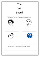 Phonics: qu sounds worksheet | Teaching Resources