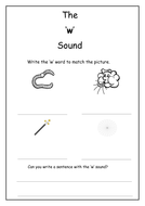 Phonics: w sound worksheet | Teaching Resources