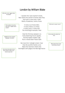 London - Blake - Low Ability PPT and Worksheet | Teaching Resources