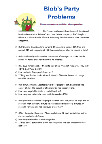 KS2 Shopping maths - column addition - Ofsted lesson | Teaching Resources