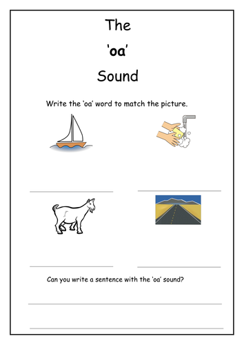 Phonics: oa sound worksheet | Teaching Resources