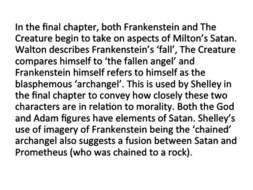 Frankenstein- GCSE and A Level Focus- Paradise Lost | Teaching Resources