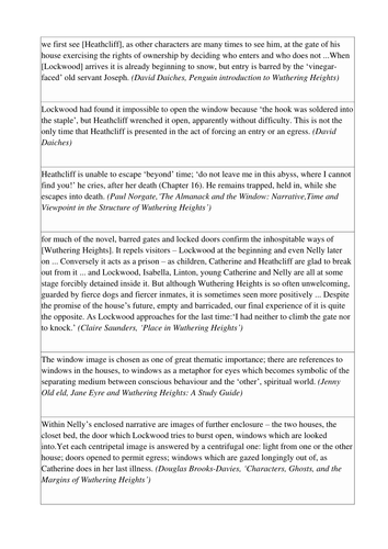 'Wuthering Heights' lesson 16 - chapters 17, 18, 19 and entrapment and ...