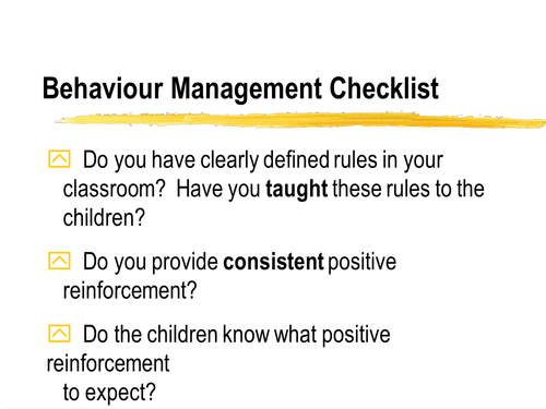 Behaviour Management presentation | Teaching Resources
