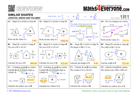 GCSE Revision (Similar Shapes) | Teaching Resources