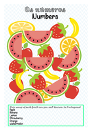 Portuguese - counting worksheet | Teaching Resources