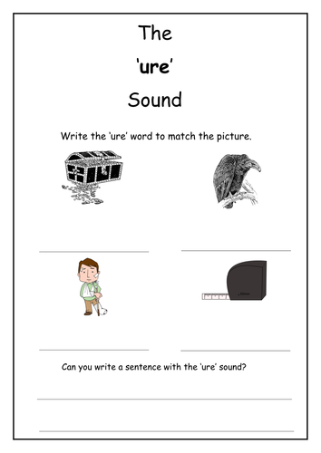 Phonics: ure sound worksheet | Teaching Resources Phonics: ure sound worksheet | Teaching Resources