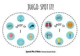 SPOT IT PAIR GAME TO PRACTICE SPORTS VOCABULARY IN SPANISH | Teaching ...