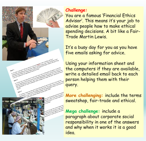 Ethical Finance / Consumer Rights | Teaching Resources