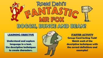 Fantastic Mr Fox - Boggis, Bunce and Bean! | Teaching Resources