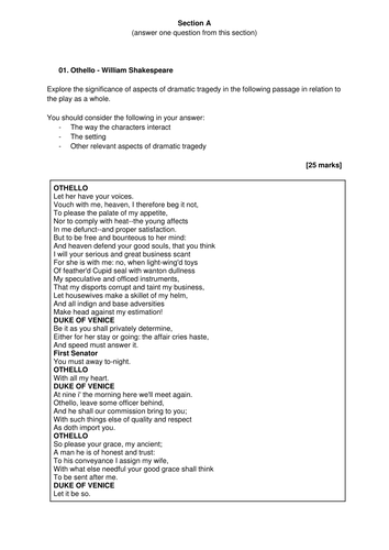 Othello - Lesson 5 - Act 1 Scene 3 - Morality Plays (Evil and Dark vs ...