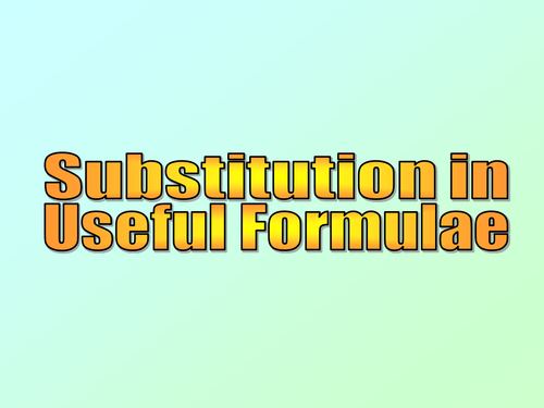 Substitution Lessons & Resource Bundle | Teaching Resources