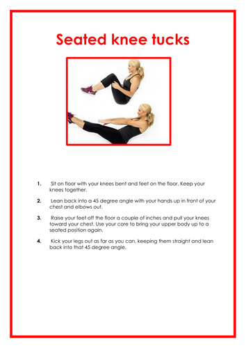 Health related fitness circuit cards | Teaching Resources