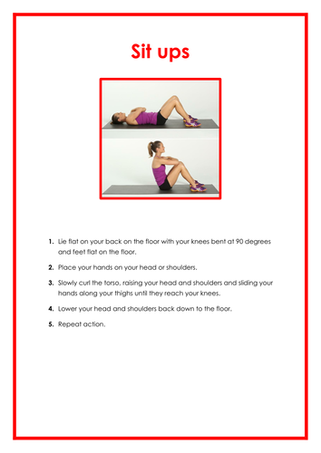 Health related fitness circuit cards | Teaching Resources