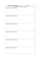 GCSE Maths - 30 Q + A - Expanding Triple Brackets - Cubic Equations ...