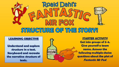 Fantastic Mr Fox - Structure of the Story! | Teaching Resources