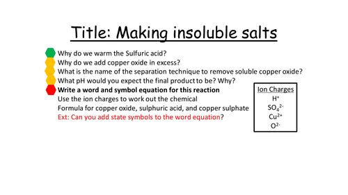 Acids, bases and salts (Edexcel new GCSE) | Teaching Resources
