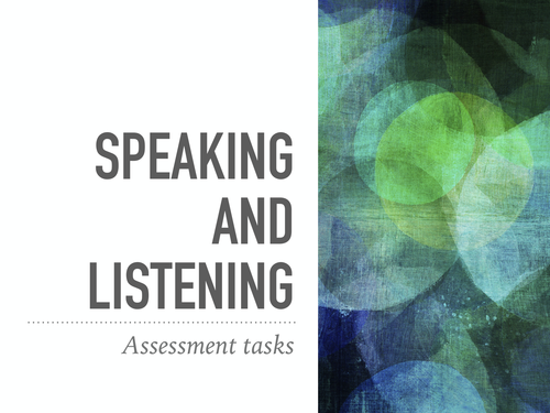 Speaking & Listening tasks | Teaching Resources