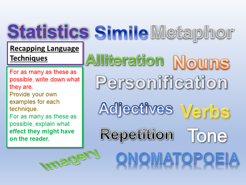 Language Techniques | Teaching Resources