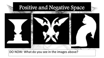 Positive and negative space drawing and collage lesson | Teaching Resources