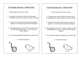 KS3 Creation - The Design Argument | Teaching Resources