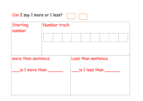year 1 White Rose one more and one less grids, reasoning and notebook ...