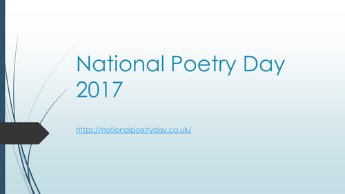 National Poetry Day assembly 2017 | Teaching Resources