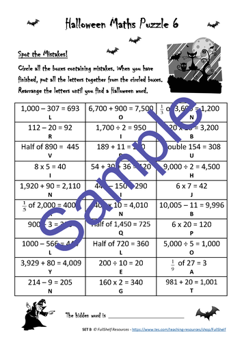 Halloween Maths | Teaching Resources