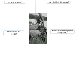 Flyboys The Movie - Sources Worksheets - USA in WWI | Teaching Resources