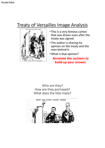 Treaty of Versailles - Source Analysis Exercises - World War One ...