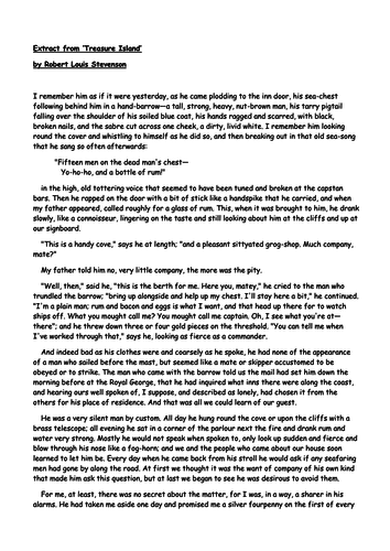 Year 7/8: Treasure Island | Teaching Resources