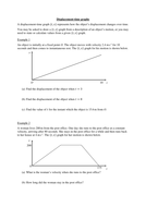 Resources to introduce velocity-time and displacement-time graphs ...